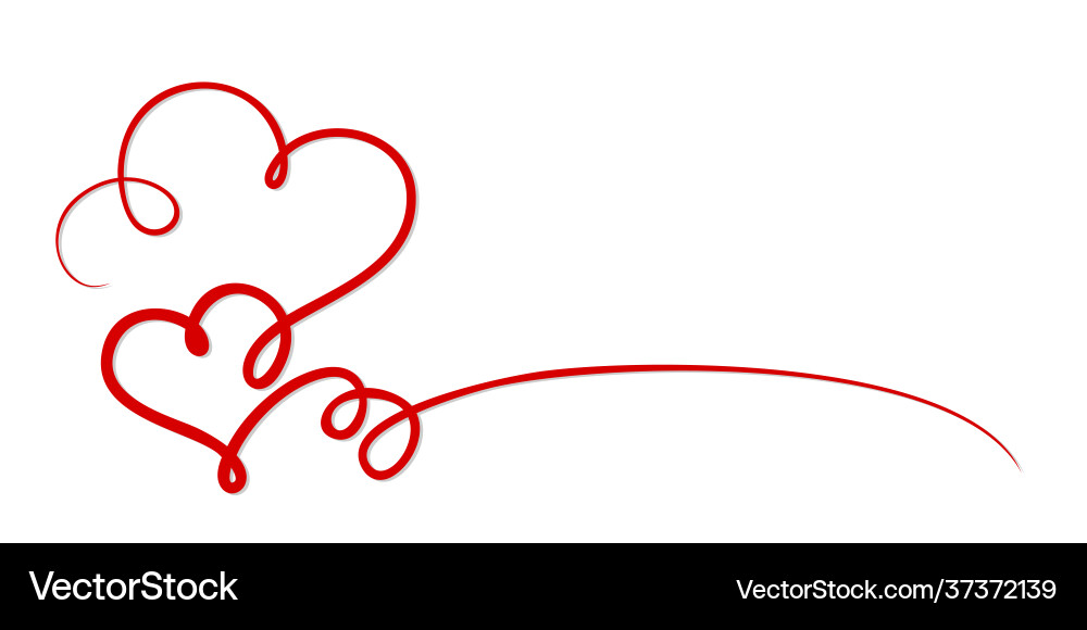 Symbol stylized heart Royalty Free Vector Image