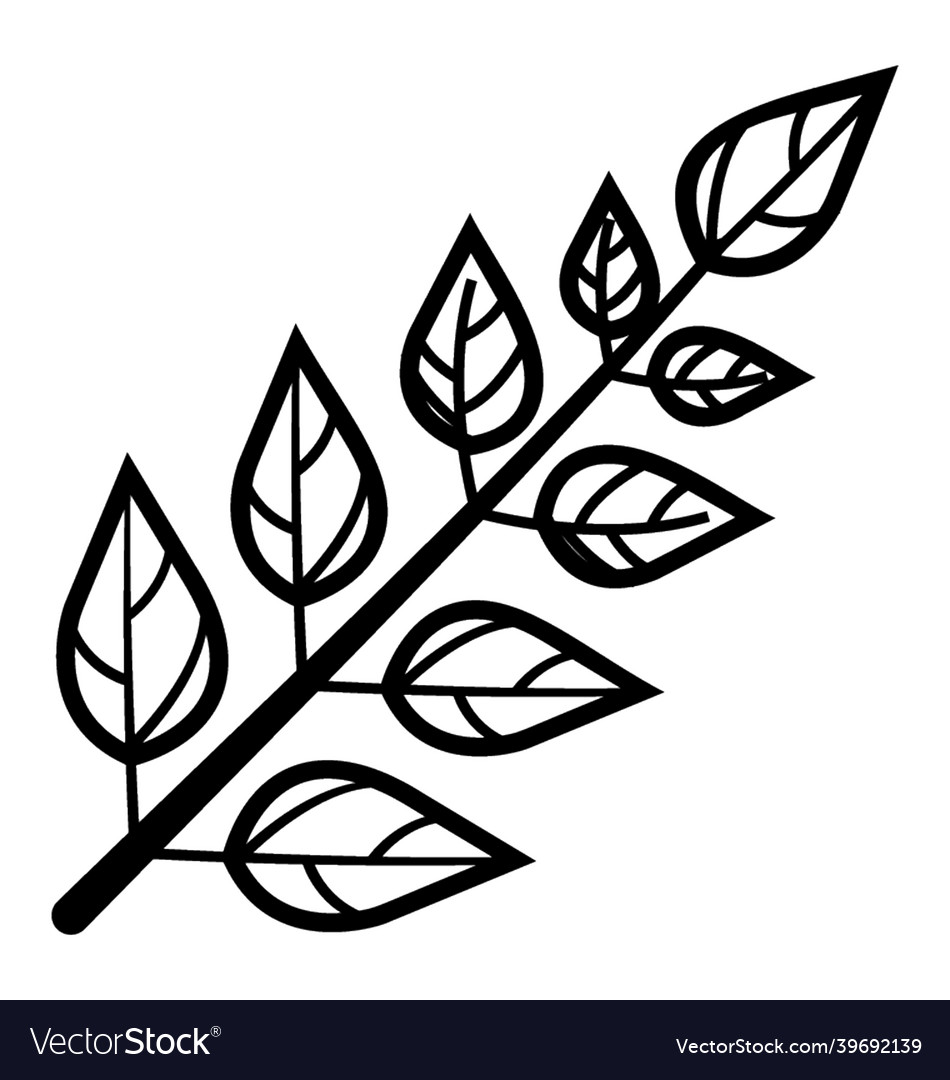 Tree branch Royalty Free Vector Image - VectorStock