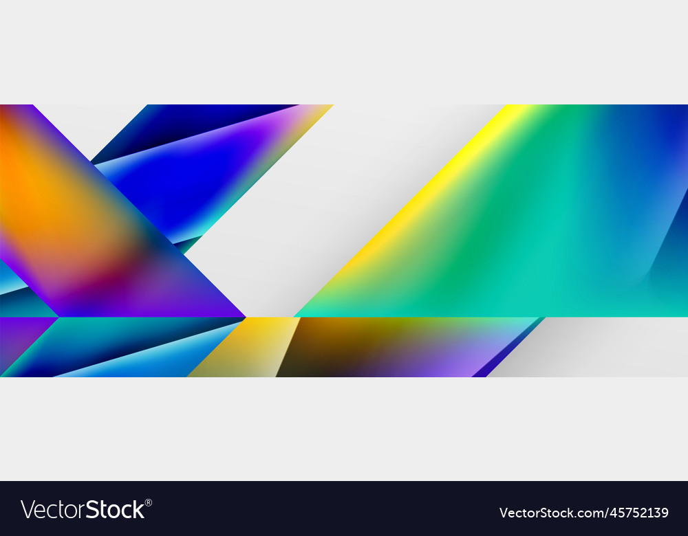 Triangle fluid color gradient abstract background Vector Image