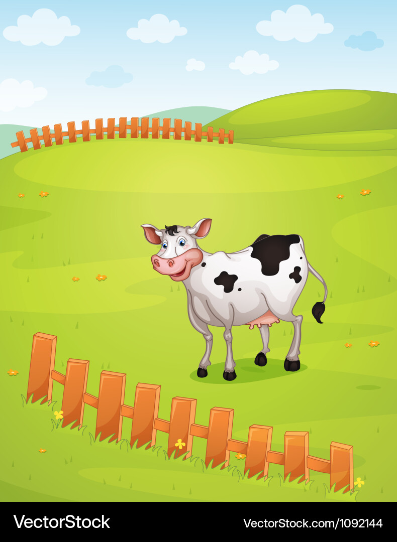 A cow Royalty Free Vector Image - VectorStock