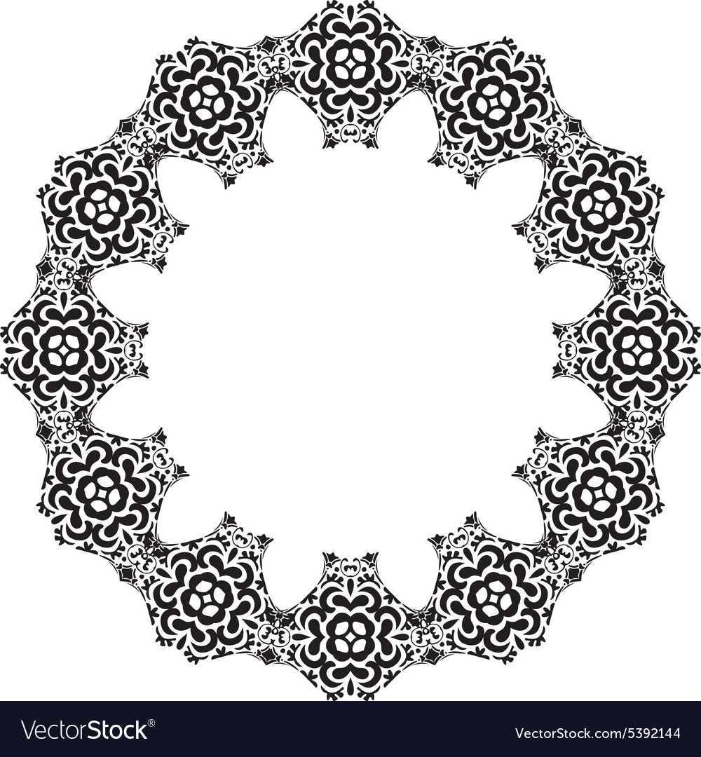 Decorative circle Royalty Free Vector Image - VectorStock