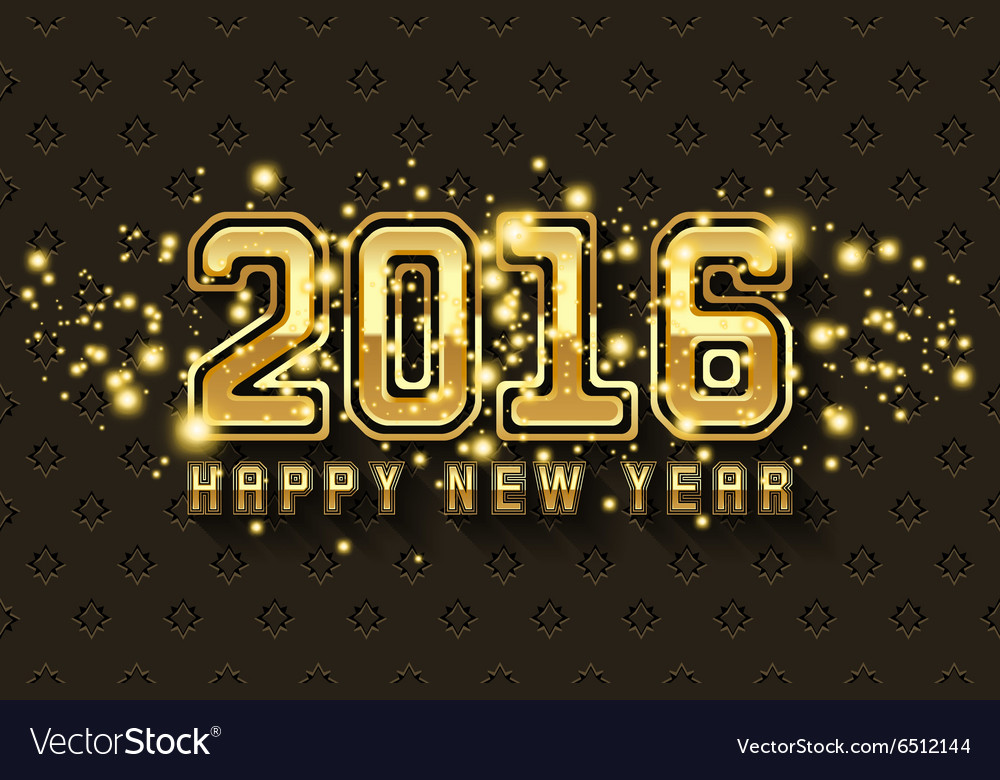 Happy new year 2016 Royalty Free Vector Image - VectorStock