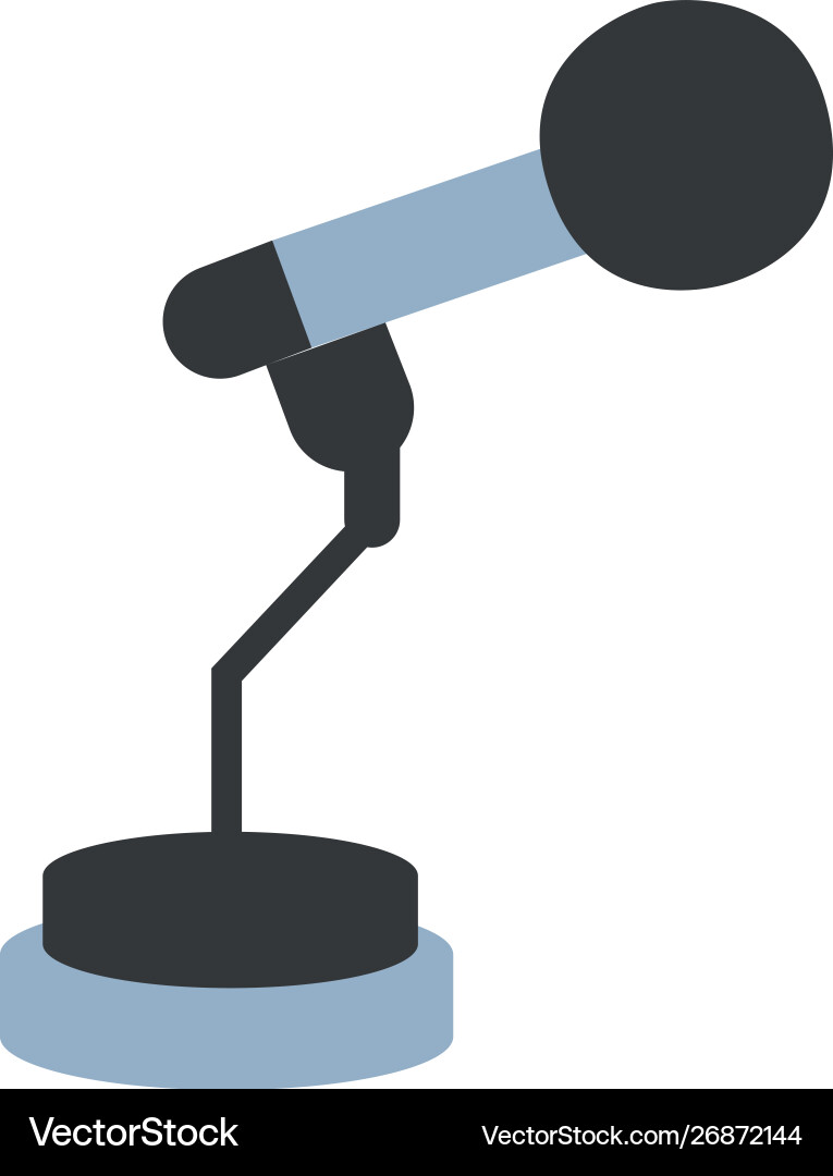 Microphone audio device technology icon Royalty Free Vector
