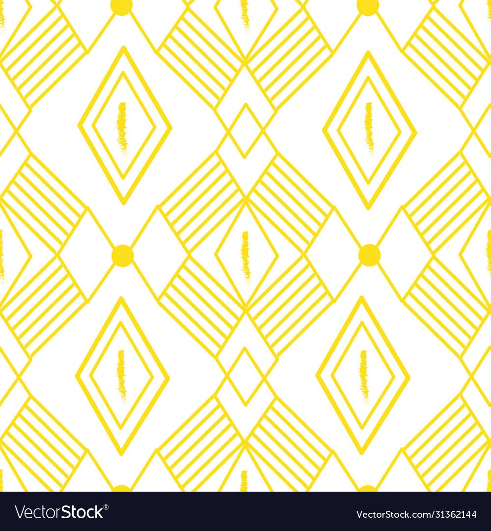 Repeating pattern art deco rhombus Royalty Free Vector Image