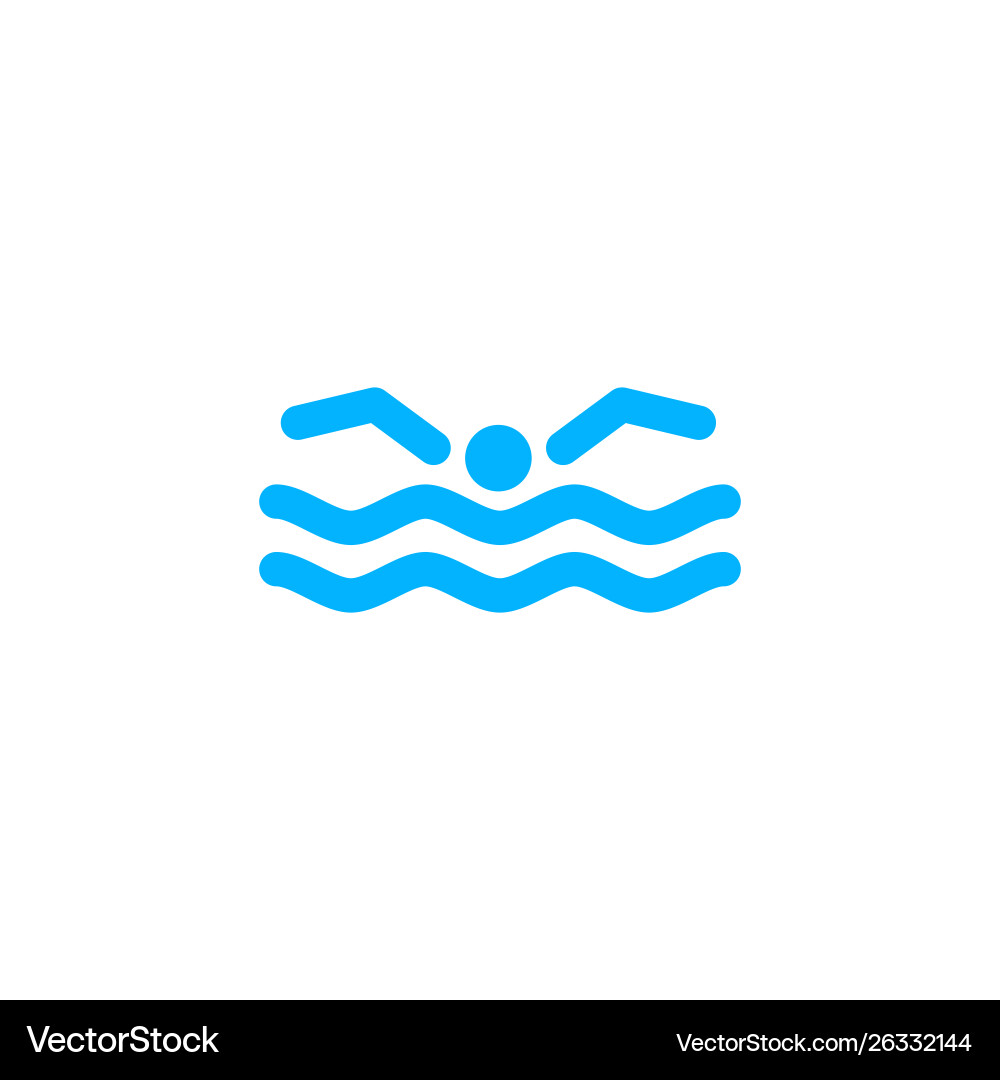 Swimming logo icon Royalty Free Vector Image - VectorStock