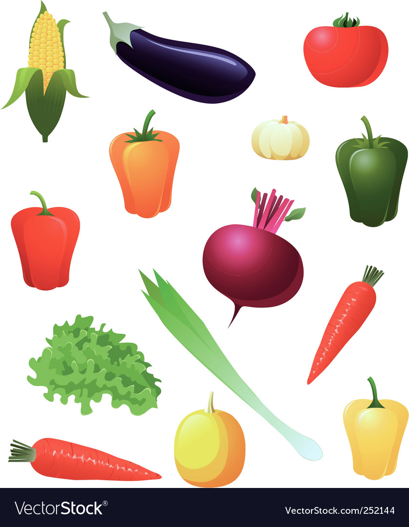 Vegetables Royalty Free Vector Image - VectorStock