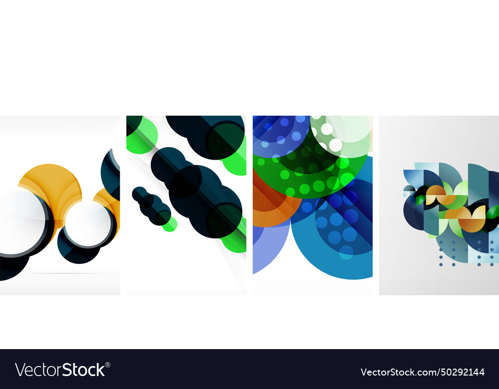 World of geometric elegance with abstract circle Vector Image