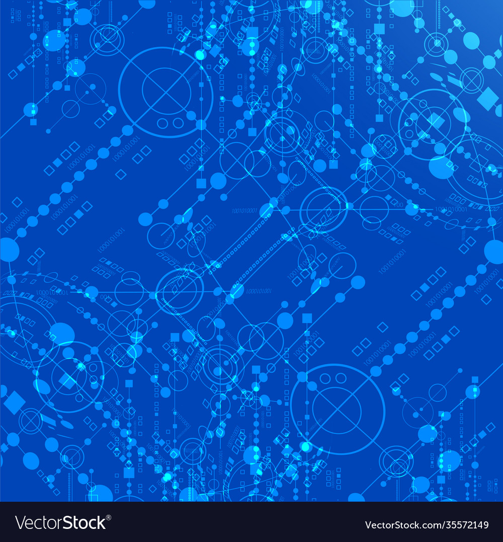 Blue technology background Royalty Free Vector Image