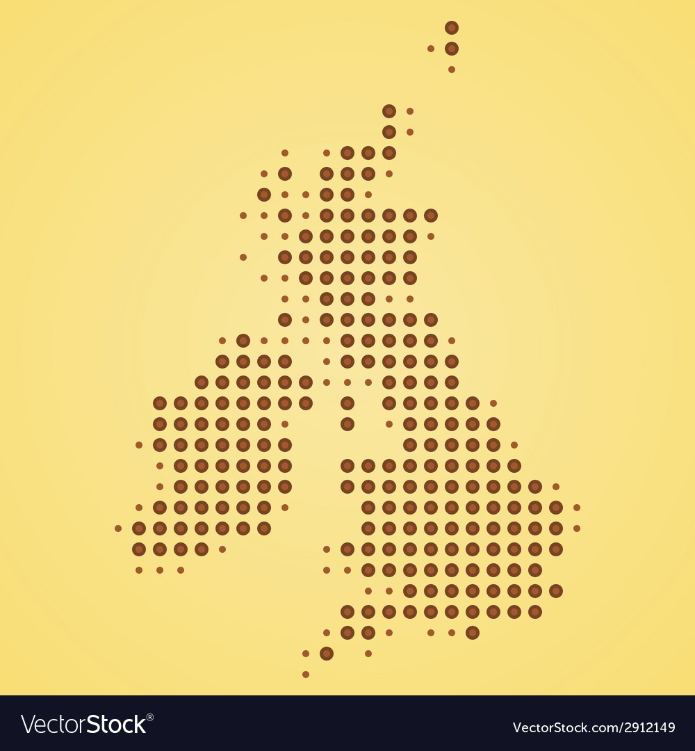 Britain map Royalty Free Vector Image - VectorStock