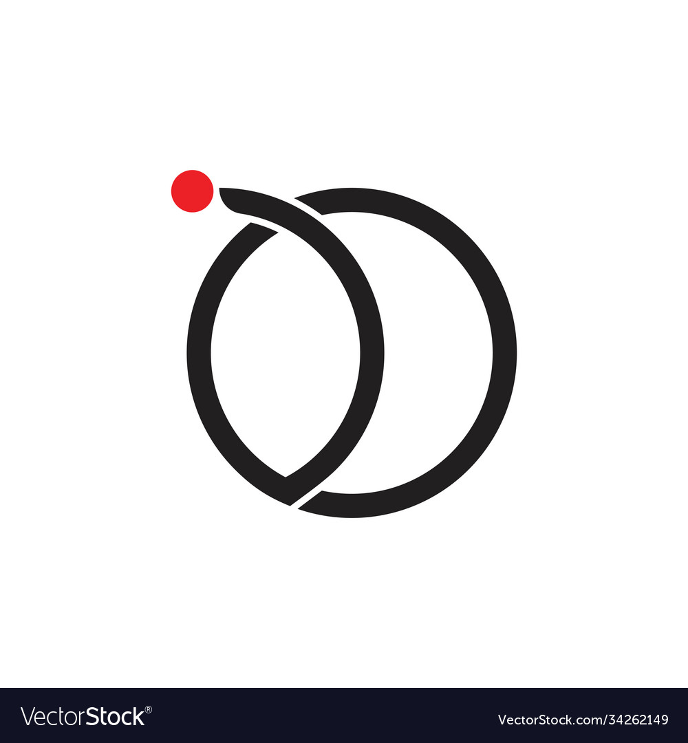 Circle motion dot object logo Royalty Free Vector Image
