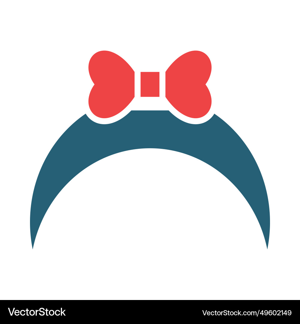 Headband glyph two color icons for personal Vector Image