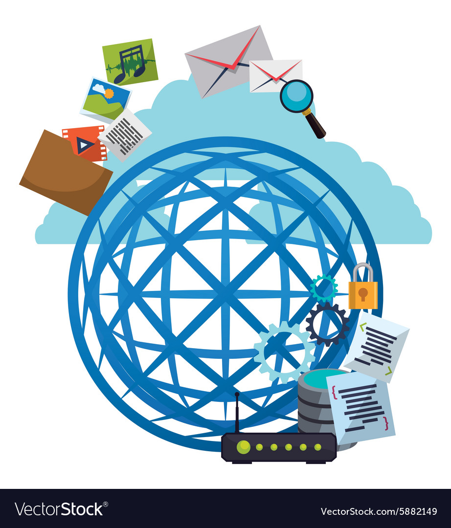 Internet design Royalty Free Vector Image - VectorStock