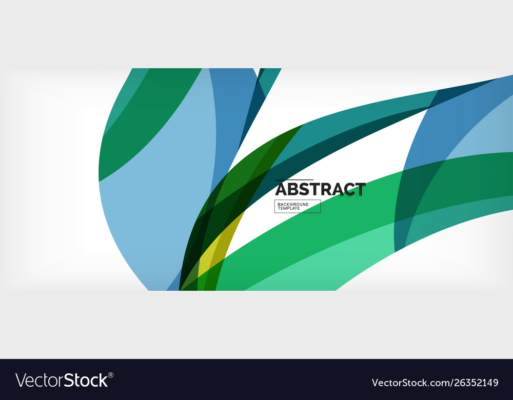 Linear wave web template Royalty Free Vector Image