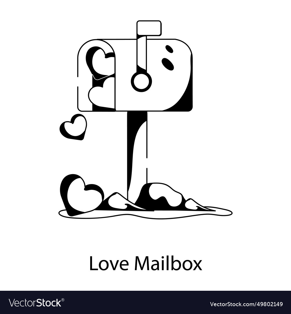 Love mailbox Royalty Free Vector Image - VectorStock