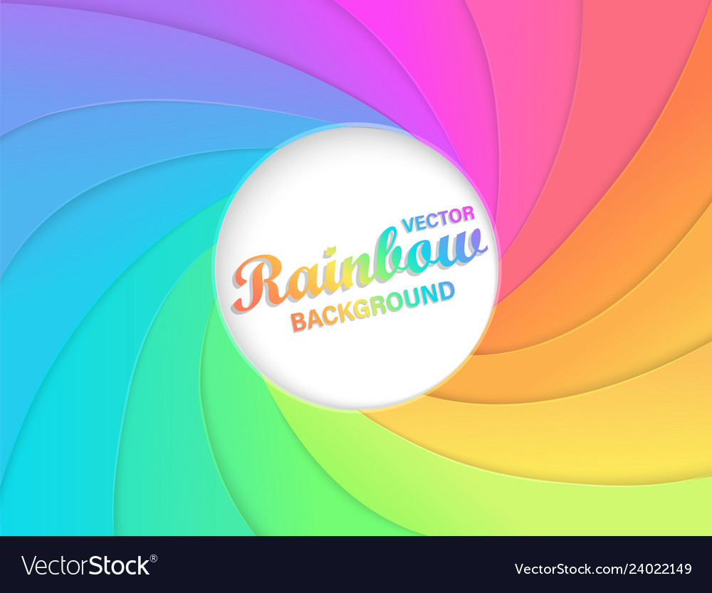 Rainbow swirl background Royalty Free Vector Image