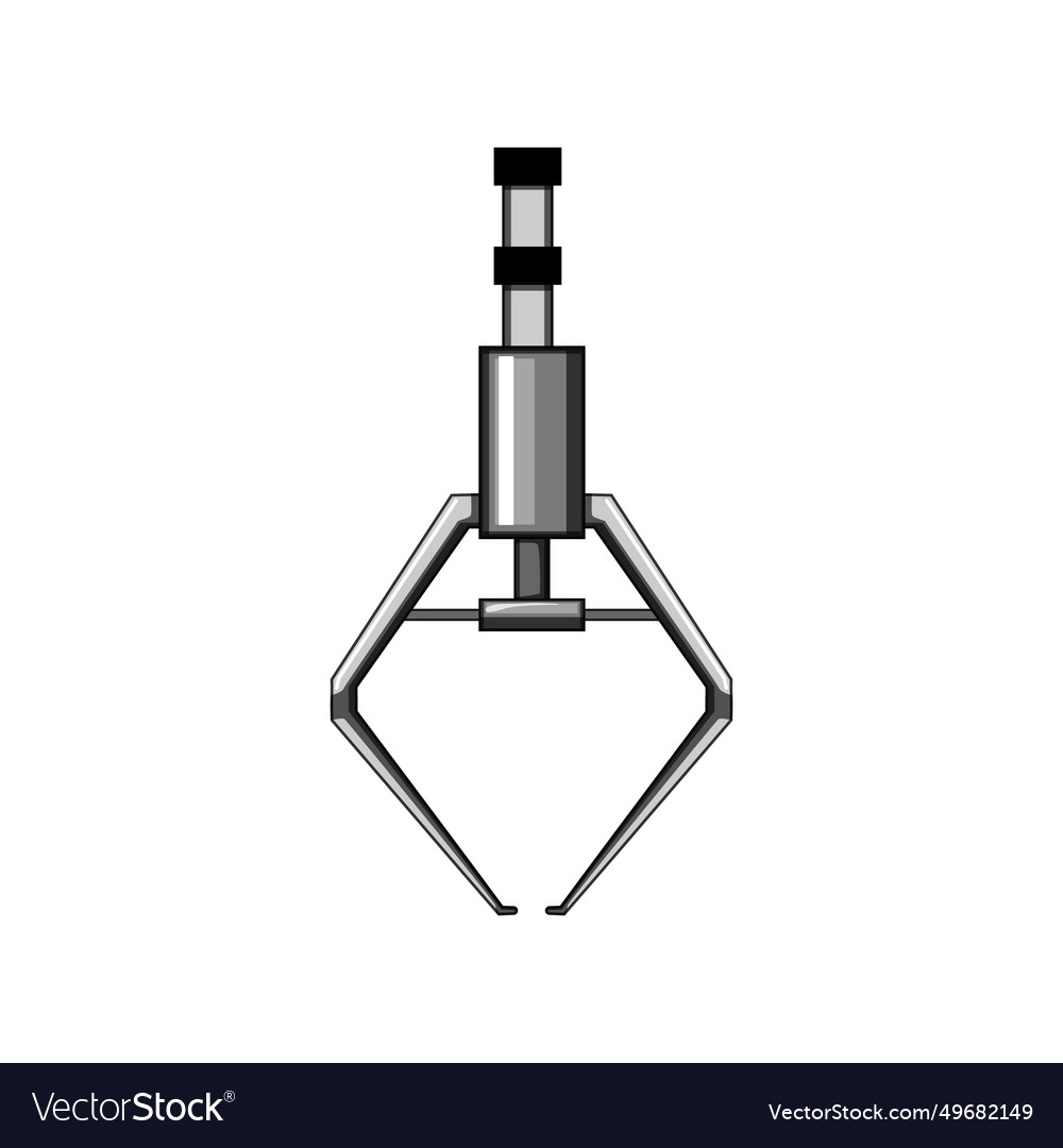 Robot claw machine cartoon Royalty Free Vector Image