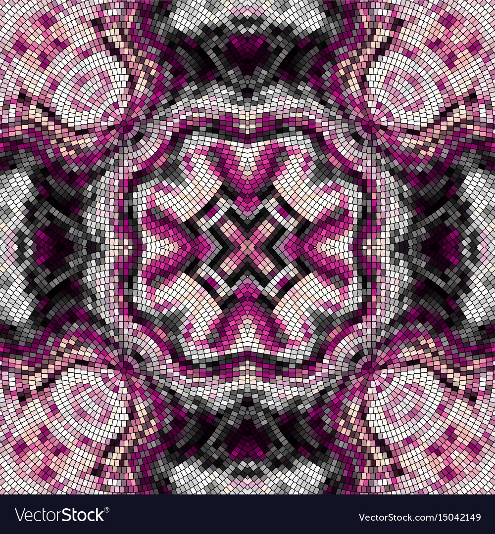 Seamless mosaic pattern Royalty Free Vector Image