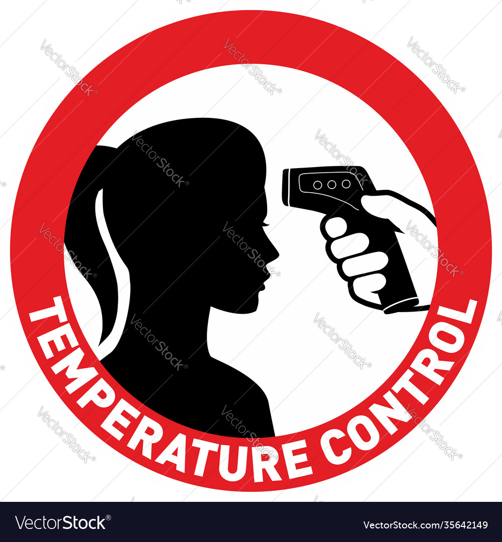 Simple flat showing body temperature Royalty Free Vector