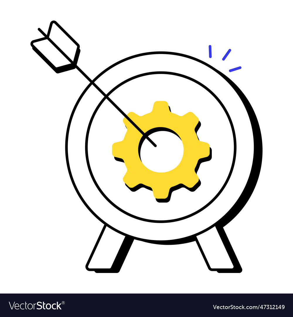 Target setting Royalty Free Vector Image - VectorStock