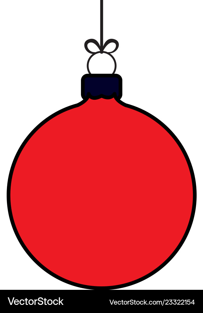 Christmas ball icon Royalty Free Vector Image - VectorStock