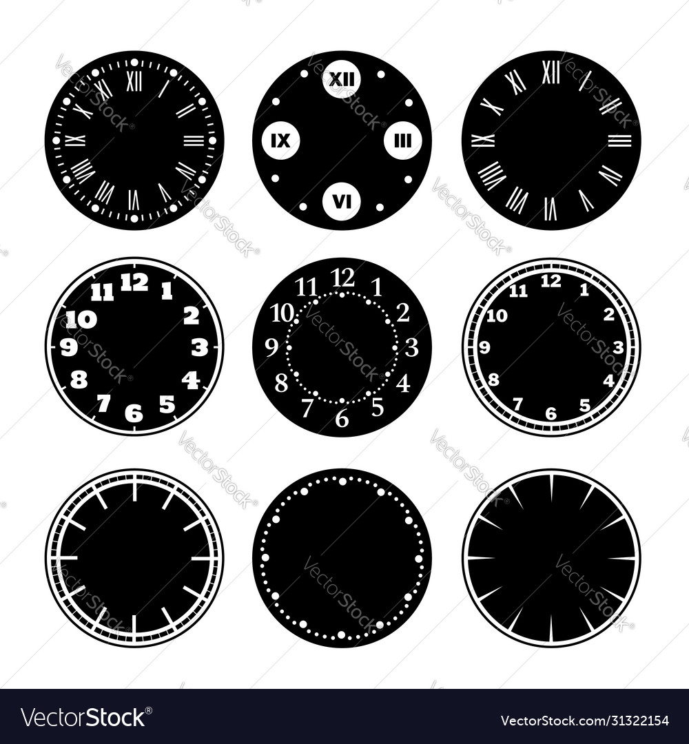 Clock face Royalty Free Vector Image - VectorStock