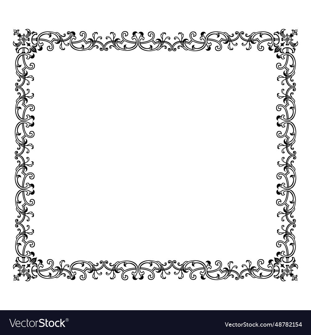 Decorative classical frame Royalty Free Vector Image