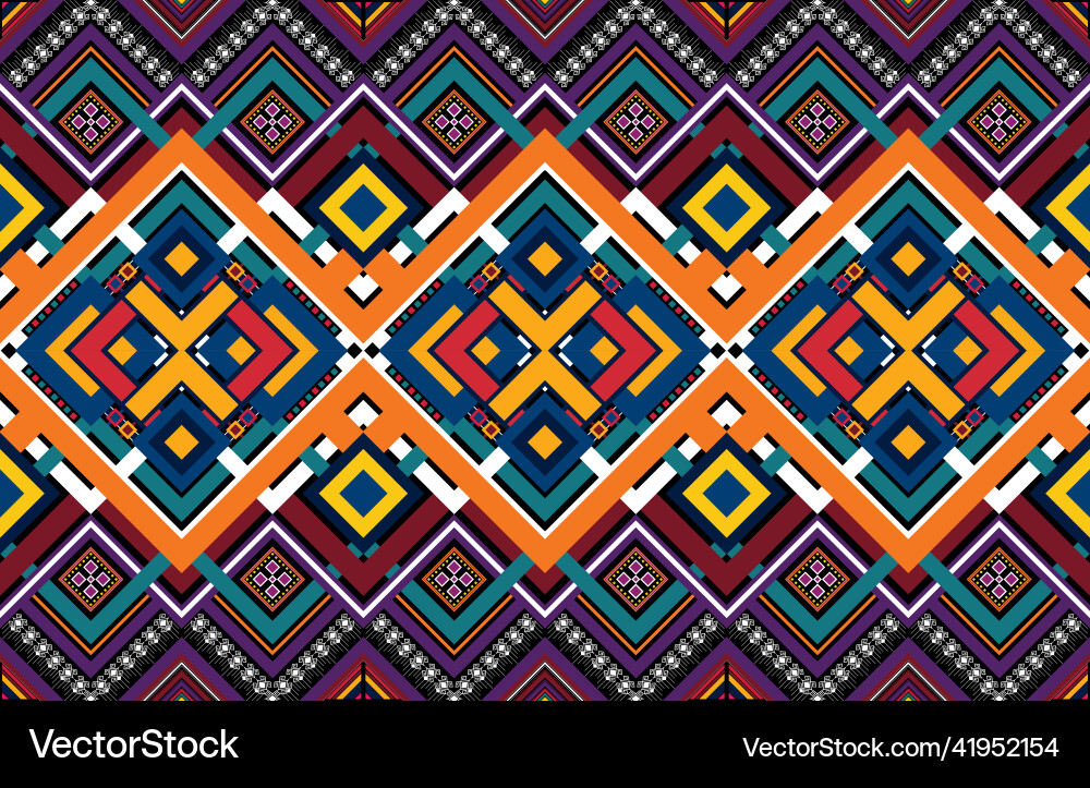 Geometric ethnic pattern background seamless Vector Image
