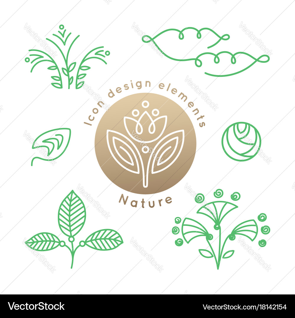 Icon design elements Royalty Free Vector Image
