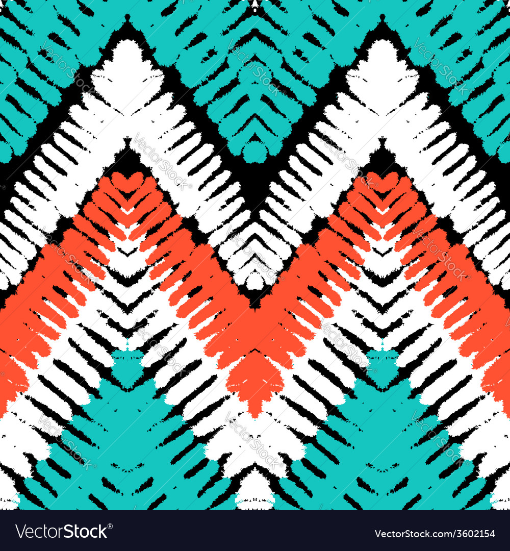 Multicolor hand drawn pattern zigzag Royalty Free Vector Multicolor hand drawn pattern zigzag Royalty Free Vector