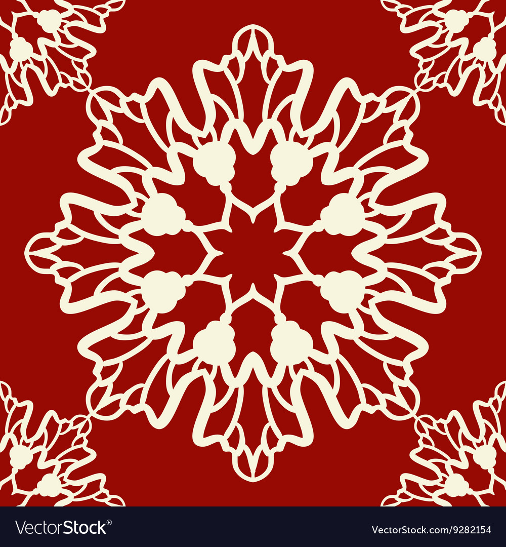 Stylized abstract floral seamless pattern Vector Image