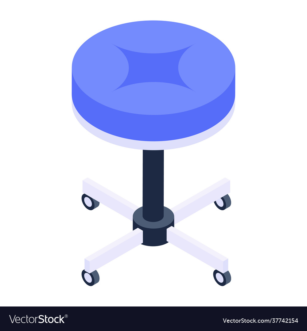 Swivel stool Royalty Free Vector Image - VectorStock