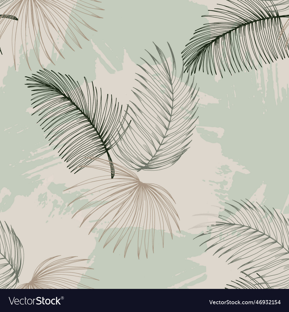 Tropical seamless pattern Royalty Free Vector Image