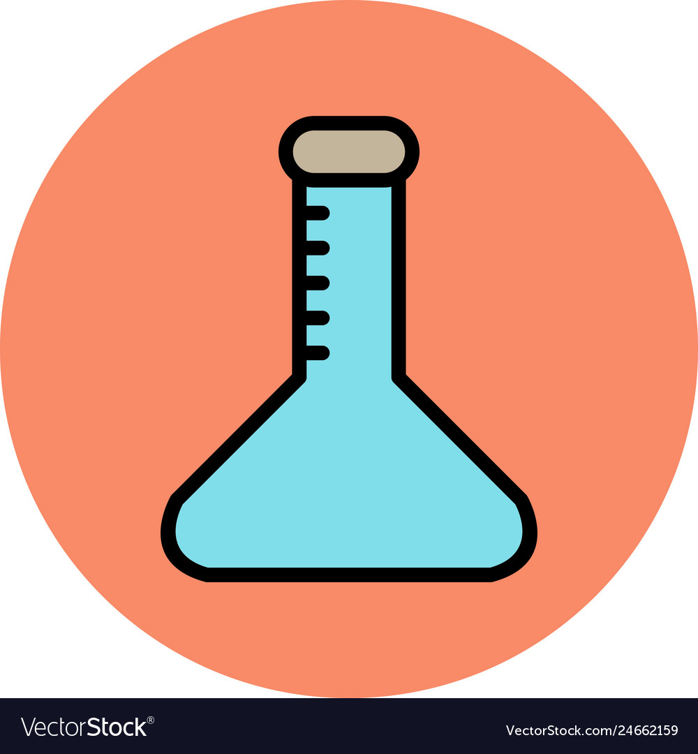 Beaker icon Royalty Free Vector Image - VectorStock