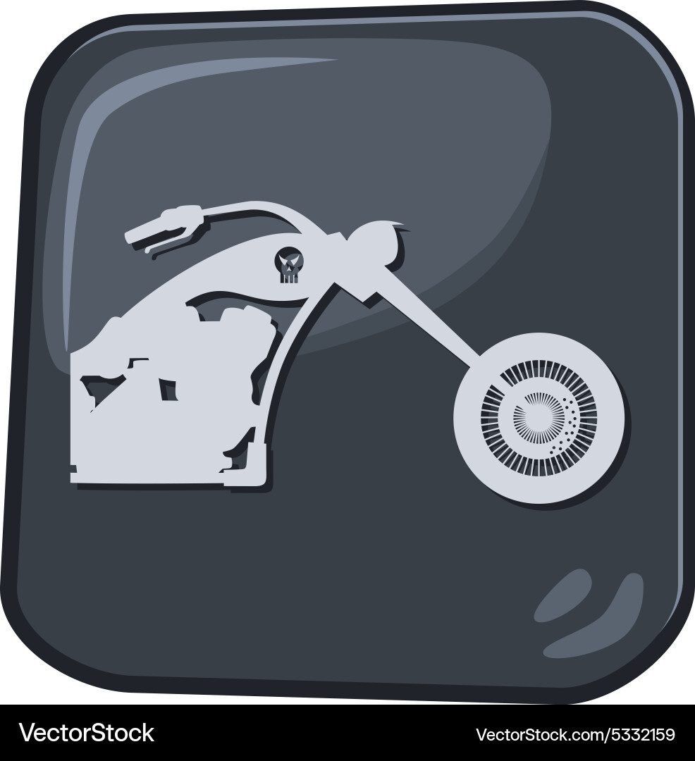 Chopper motorcycle Royalty Free Vector Image - VectorStock