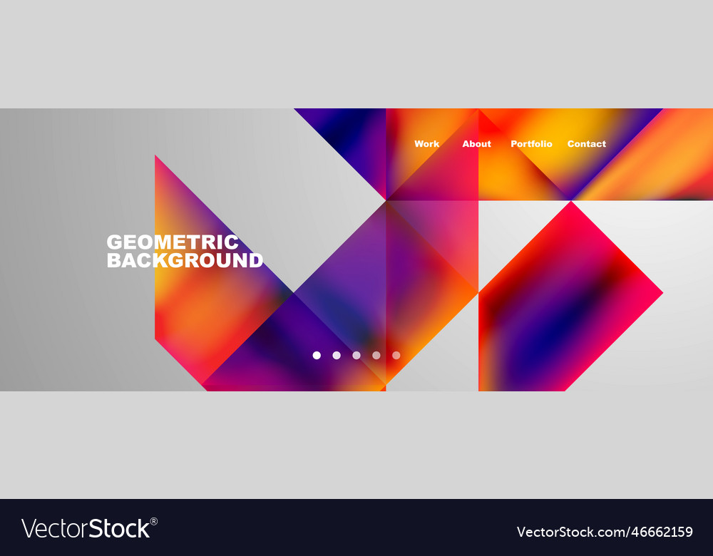 Dynamic lines triangles rectangles geometric Vector Image