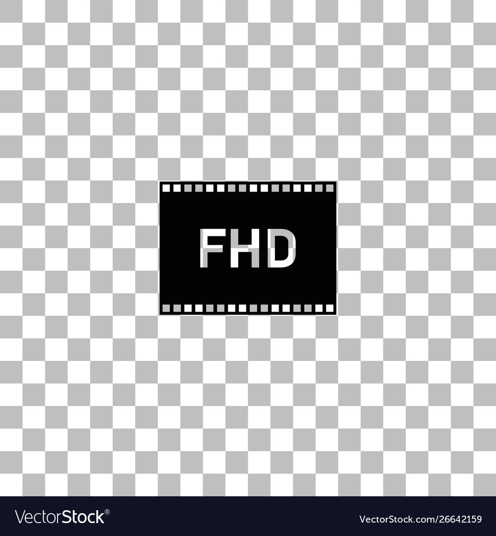 Full hd icon flat Royalty Free Vector Image - VectorStock