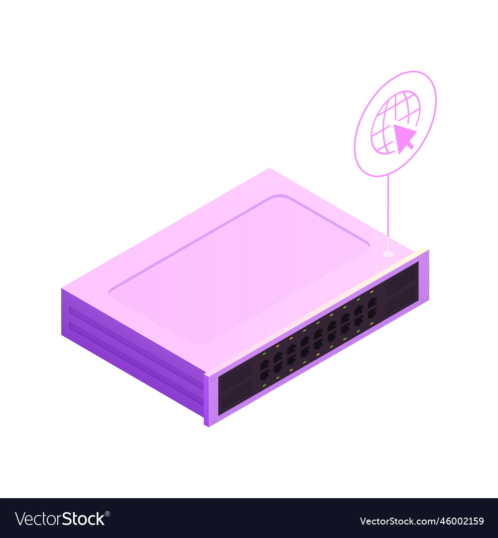 Internet access point composition Royalty Free Vector Image