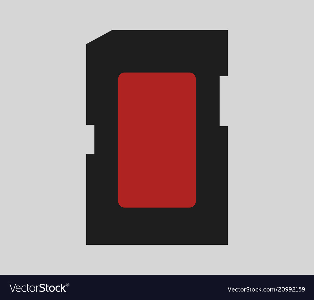 Memory card icon Royalty Free Vector Image - VectorStock