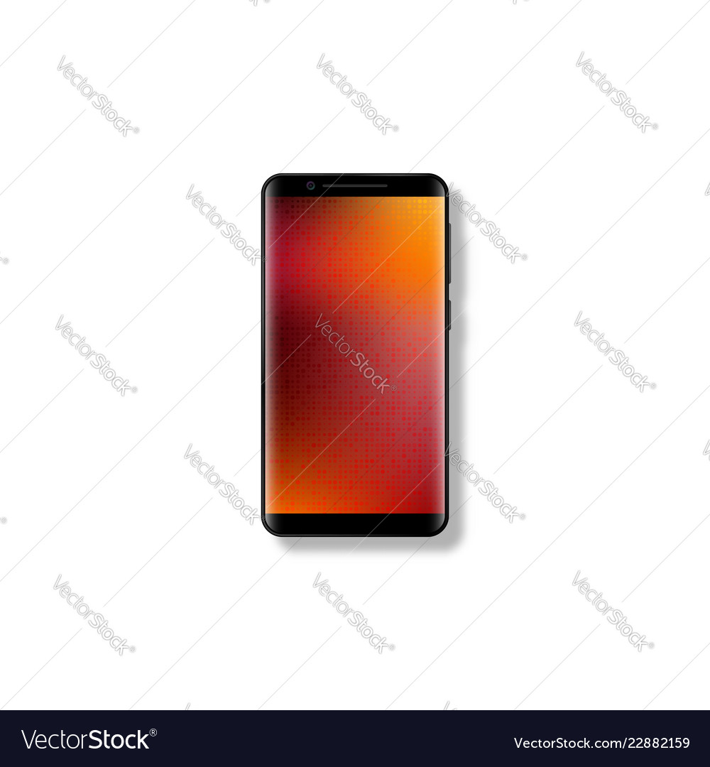 Realistic 3d mobile smartphone Royalty Free Vector Image