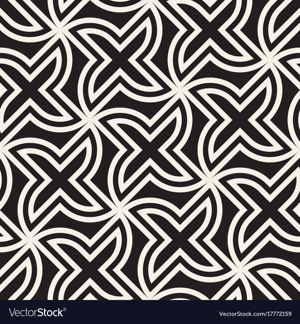 Seamless cross tiling pattern modern Royalty Free Vector