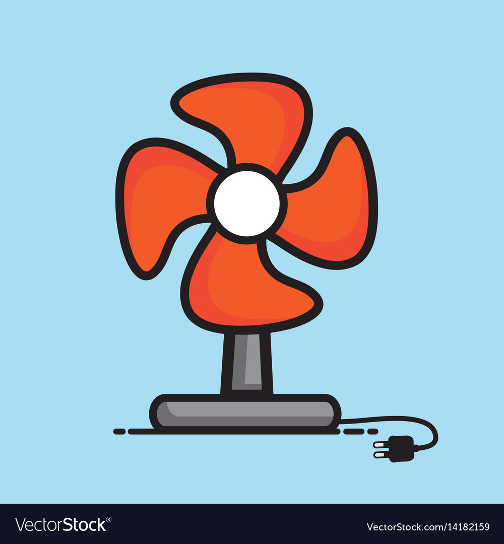 Table fan Royalty Free Vector Image - VectorStock