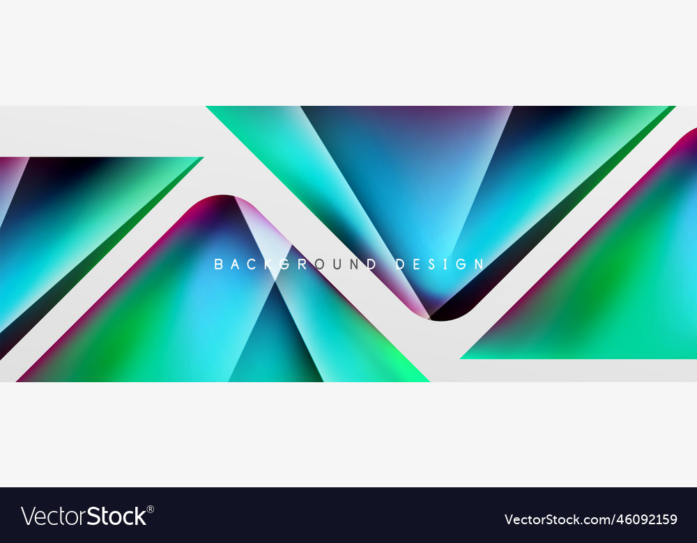 Triangle Fluid Color Gradient Abstract Background Vector Image