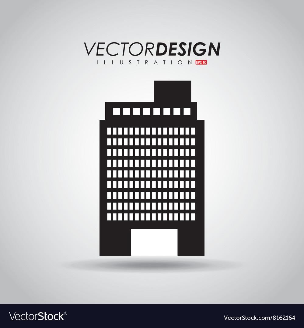Building icon design Royalty Free Vector Image
