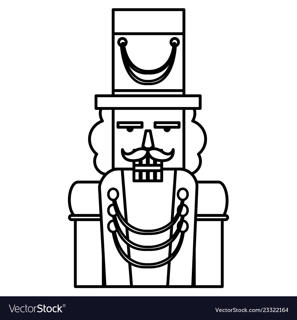 Christmas nutcracker design Royalty Free Vector Image