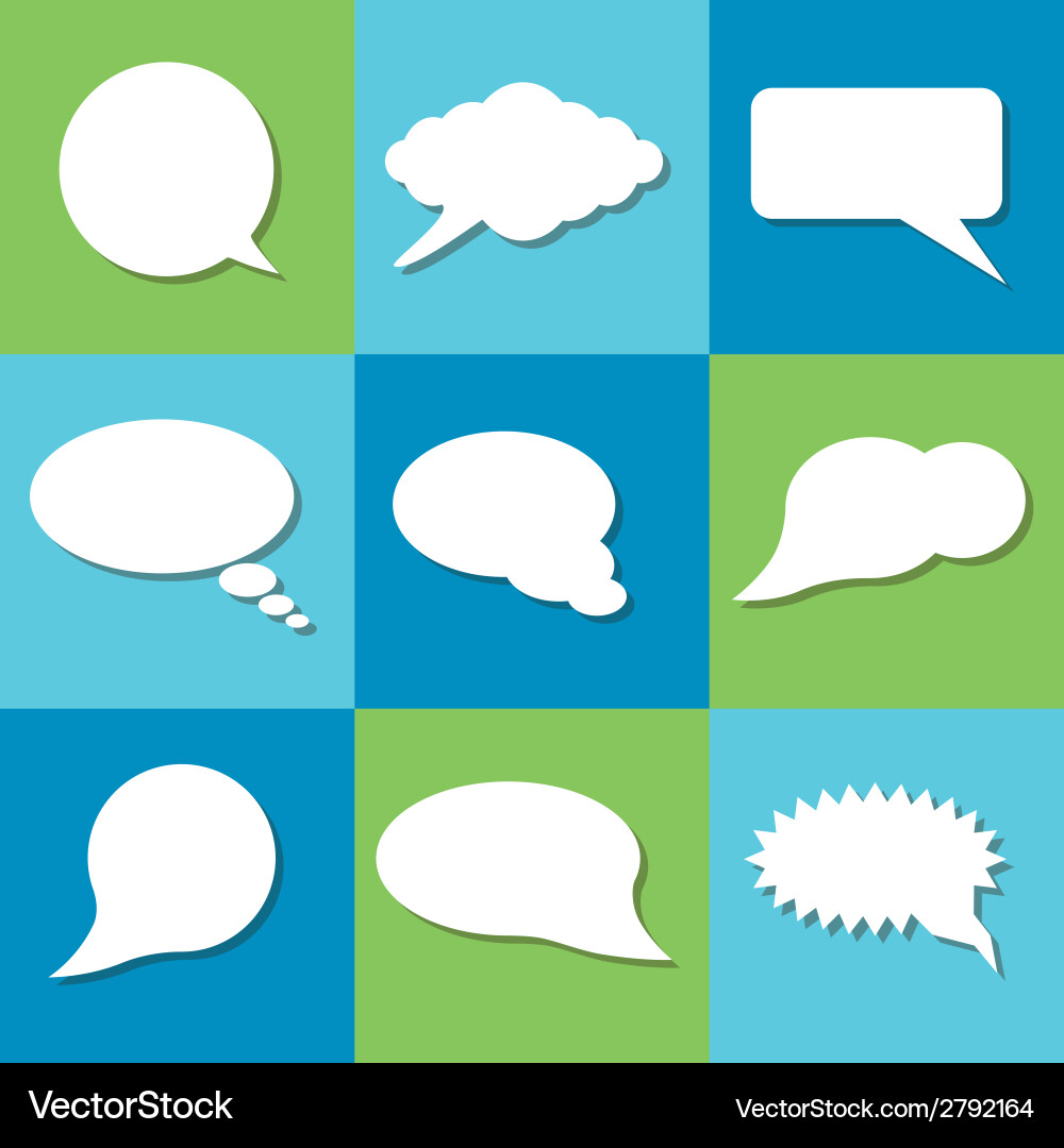Communication bubbles Royalty Free Vector Image