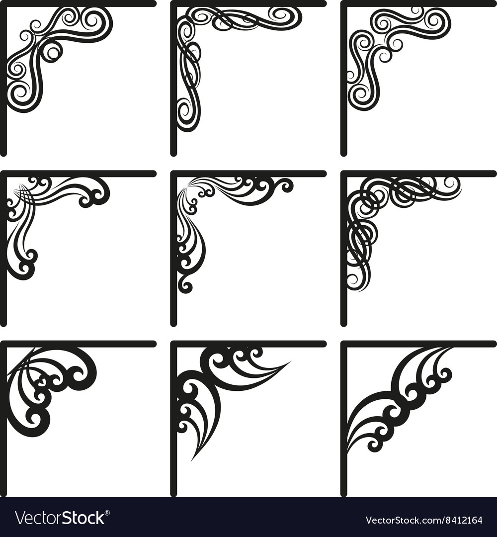 Corners Royalty Free Vector Image - VectorStock