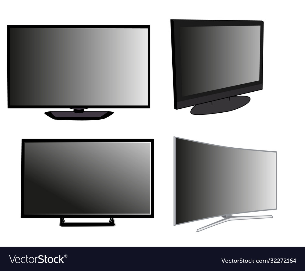 Isolated tv set Royalty Free Vector Image - VectorStock