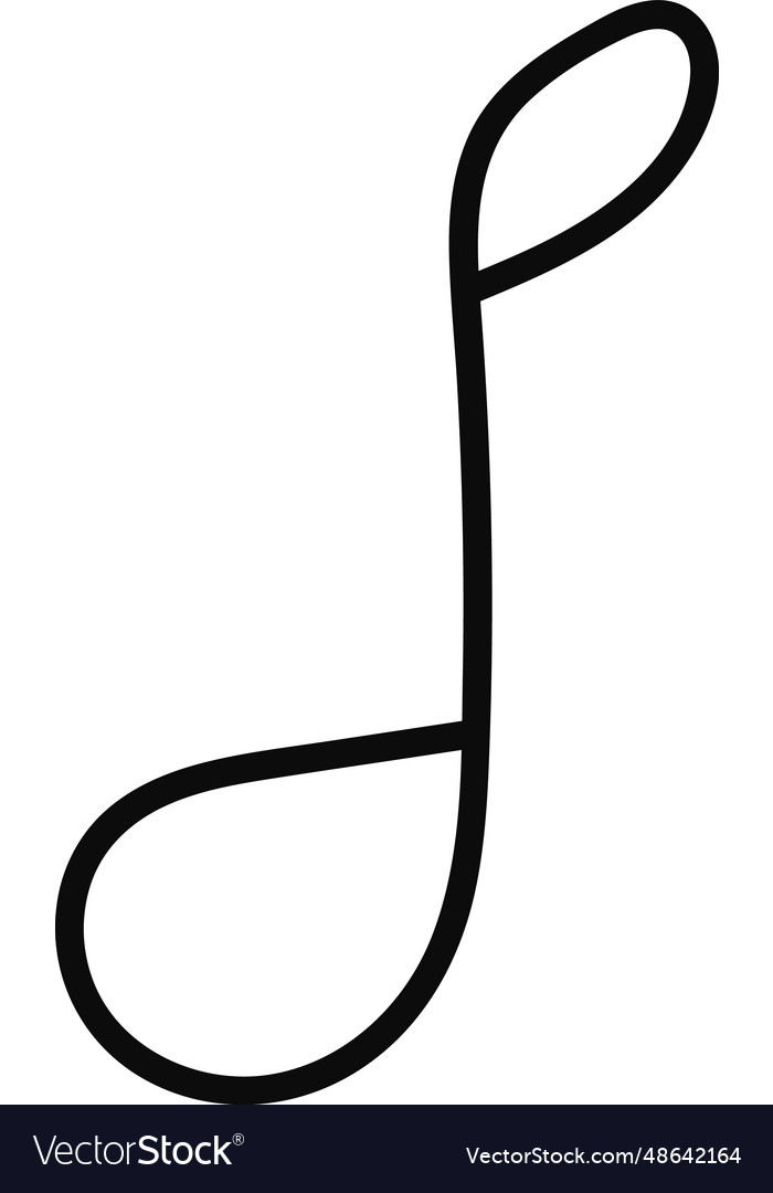 Music note doodle Royalty Free Vector Image - VectorStock