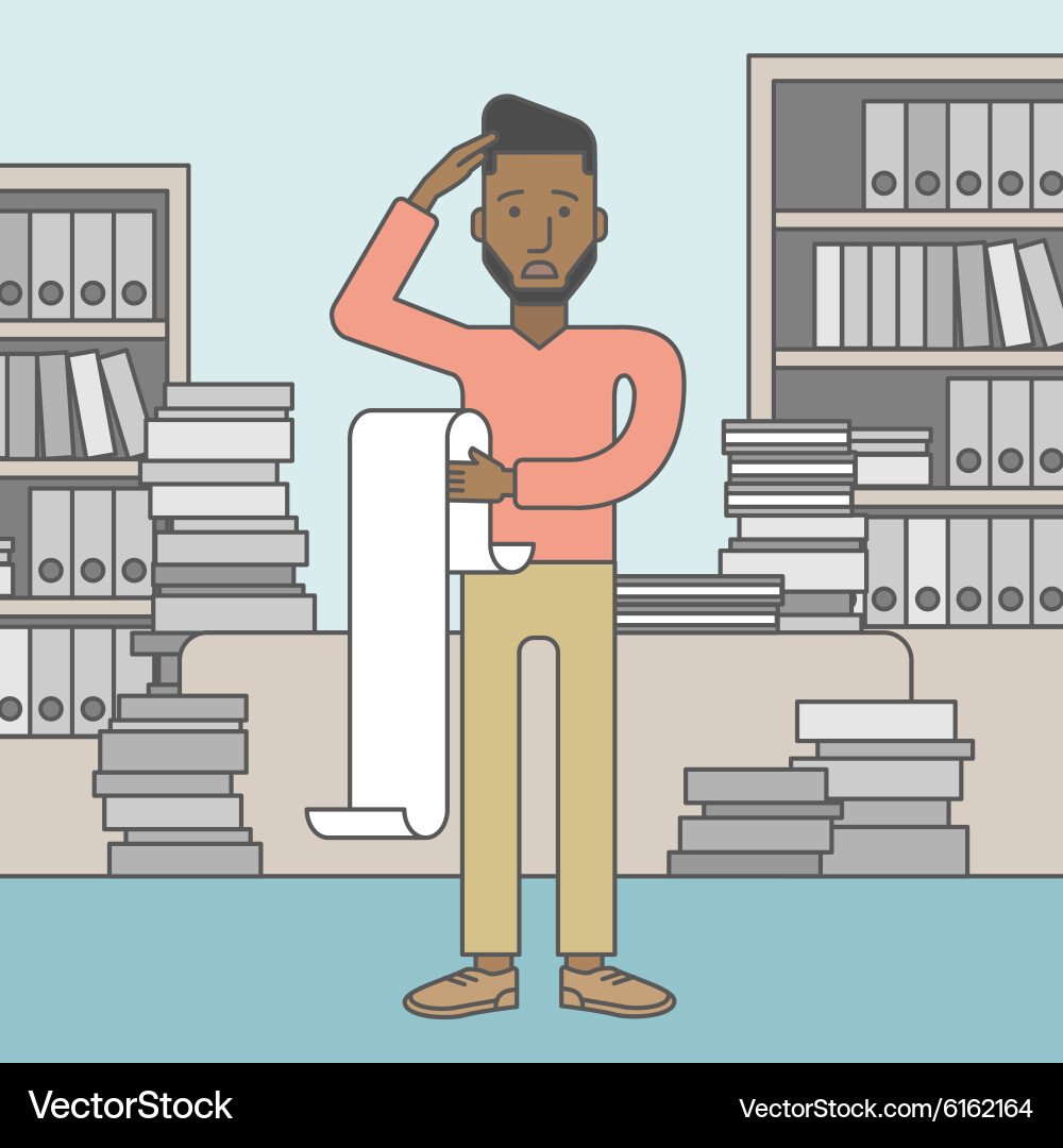 Office clerk Royalty Free Vector Image - VectorStock