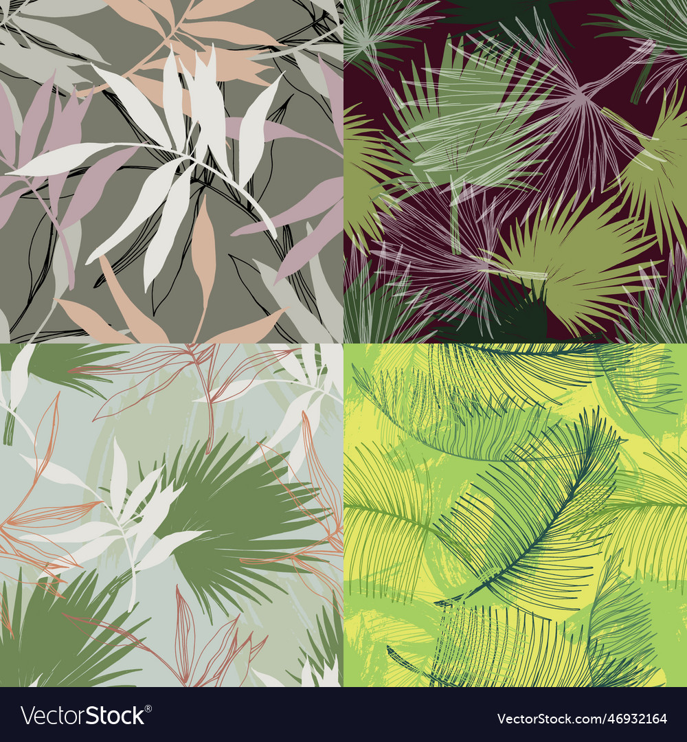 Tropical seamless pattern Royalty Free Vector Image